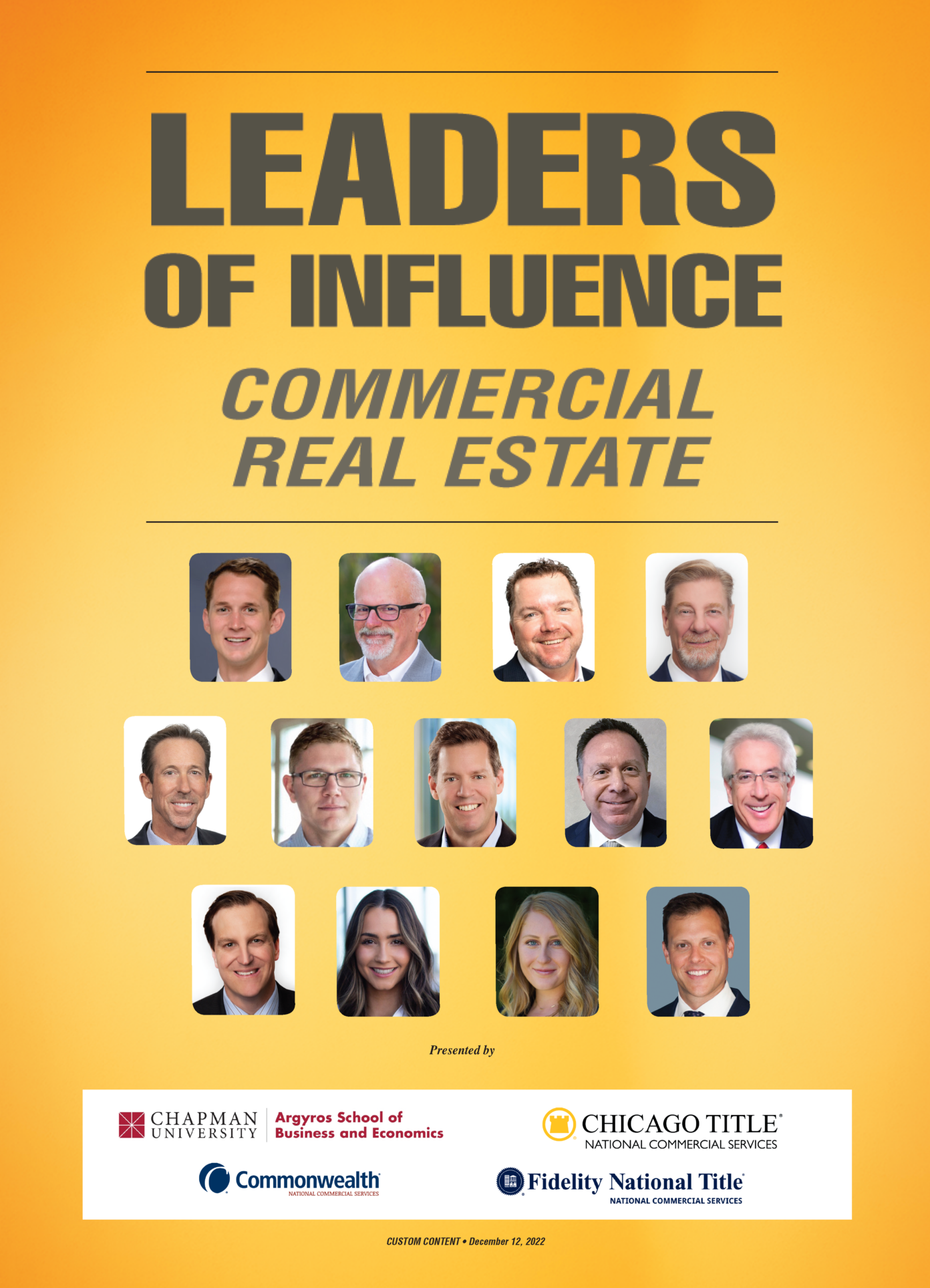 Leaders of Influence - Commercial Real Estate - Orange County Business ...