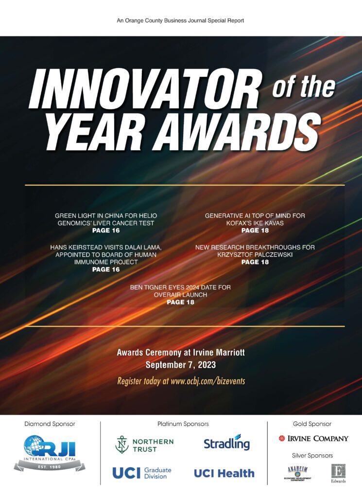 Innovator of the Year Awards 2023 - Orange County Business Journal